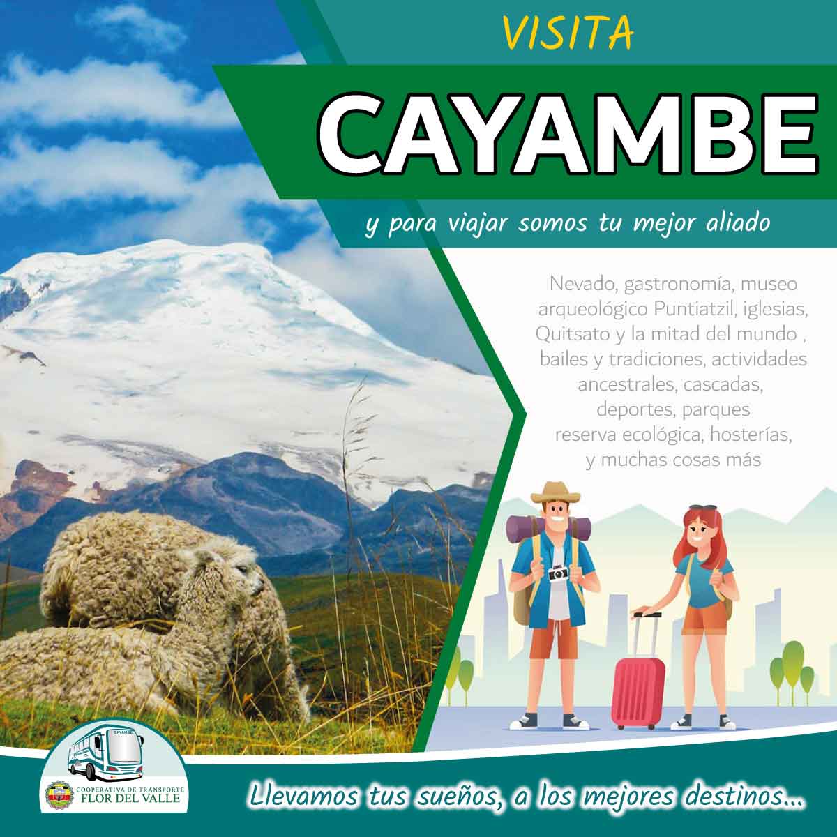 Ruta Cayambe – Quito – Cooperativa Flor del Valle